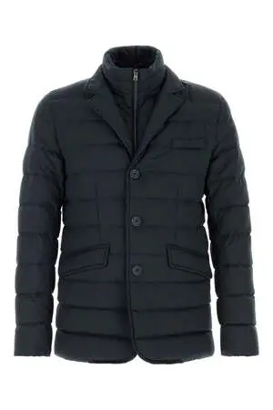 Herno Polyester Down Jacket With Feather-down Padding For - Blue
