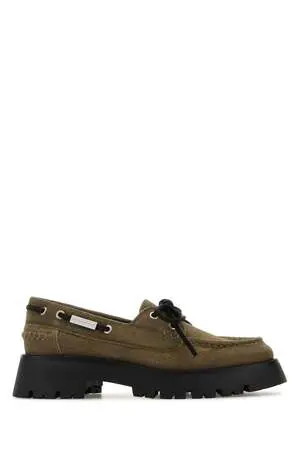 Alexander Wang Carson Suede Loafers - Green