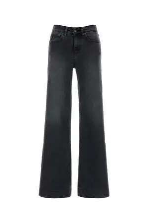 LOIS Slate Stretch Denim Lorna Wide-leg Jeans - Black