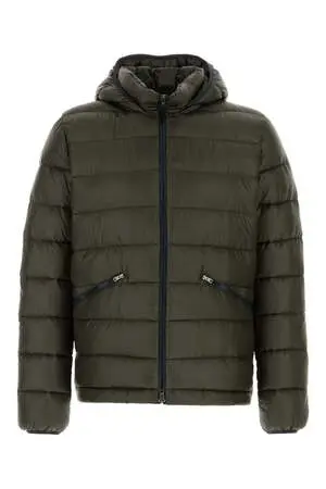 Herno Olive Nylon Down Jacket - Green
