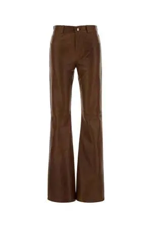 HAIKURE Lamb Leather Flare Pants