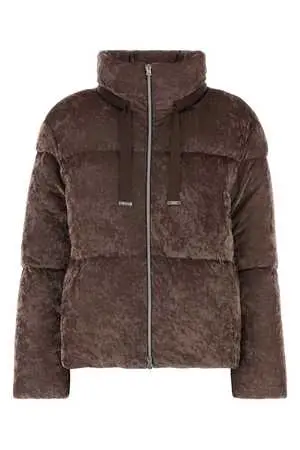 Herno Stretch Velvet Down Jacket - Purple