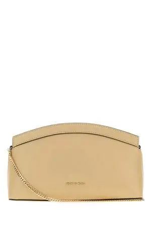 Michael Kors Mini Sand Leather Athena Clutch Bag - Beige O Tan