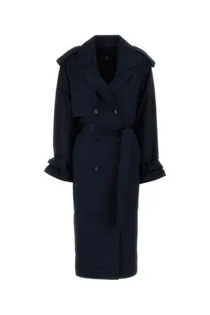 ANINE BING Satin Rickie Trench Jacket