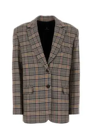 ANINE BING Embroidered Jacquard Quinn Blazer