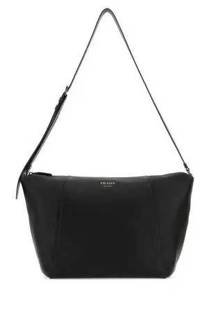 Prada Leather Crossbody Mini Handbag 34 Cm - Black