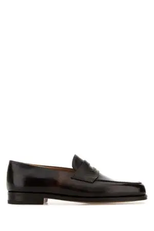 John Lobb Lopez Leather Loafers