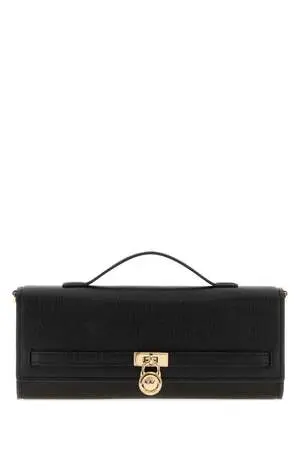 Michael Kors Medium Hamilton Moderne Leather Handbag - Black