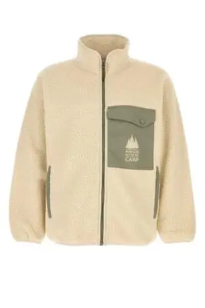 Maison Kitsuné Textured Pile Zip-up Jacket