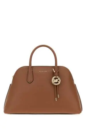 Michael Kors Freddie Leather Shopping Handbag - Brown