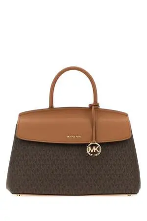 Michael Kors Canvas Hamilton Handbag With Gold-tone Hardware - Printed