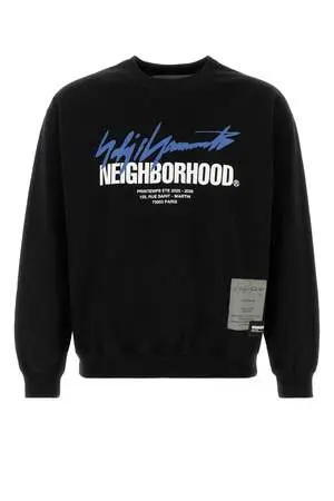 Yohji Yamamoto Cotton Sweatshirt With Urban Collaboration Detail - Black