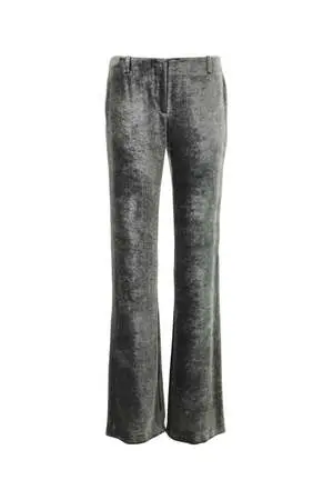 Alberta Ferretti Velvet Wide-leg Trousers