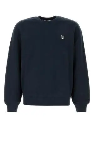 Maison Kitsuné Organic Cotton Sweatshirt For - Blue