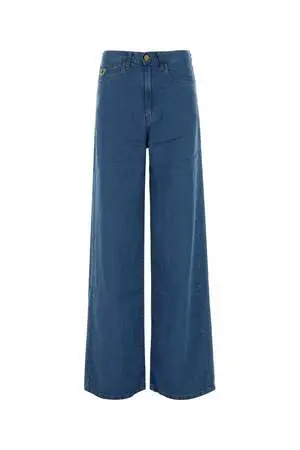 LOIS Denim Wide-leg Jeans In Lyocell-linen Blend