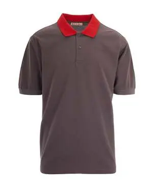 Marni Cotton Piqué Polo Shirt - Truffle