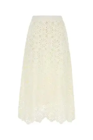 Farm Rio Textured Crochet Midi Skirt