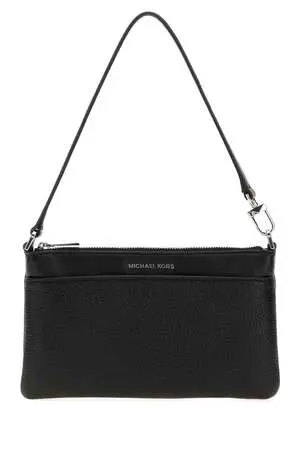 Michael Kors Jet Set Medium Leather Handbag - Black