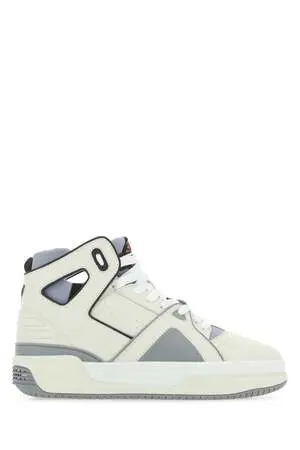 JUST DON Two-tone Leather High-top Sneakers