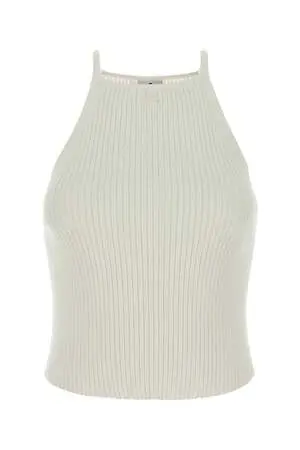 COURREGES Viscose-blend Tank Top - White