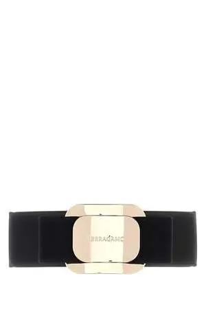 FERRAGAMO V-plate Metal Brooch For - Black