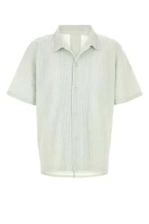 Issey Miyake Pleated Polyester Shirt - Green