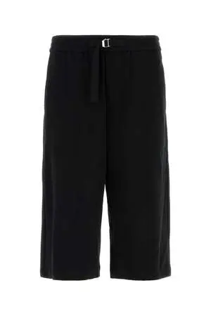 AMI Paris Cotton Bermuda Shorts - Black