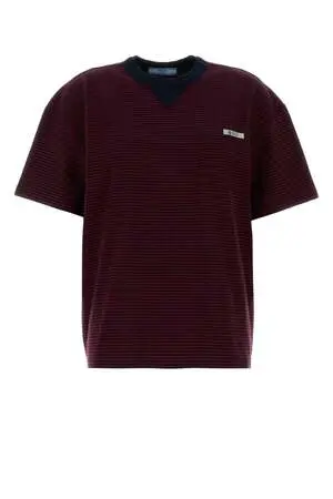 Prada Embroidered Cotton Oversize T-shirt