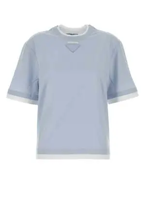 Prada Powder Blue Cotton T-shirt