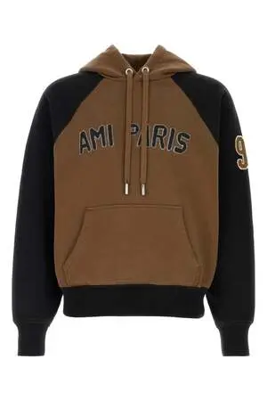 AMI Paris Cotton Sweatshirt For - Brown