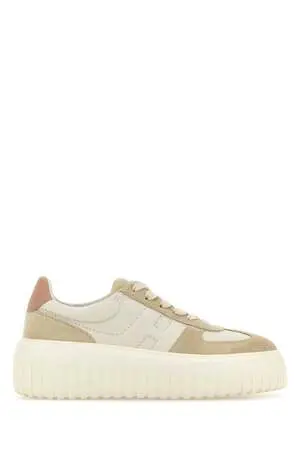 Hogan H Stripes Leather & Suede Sneaker