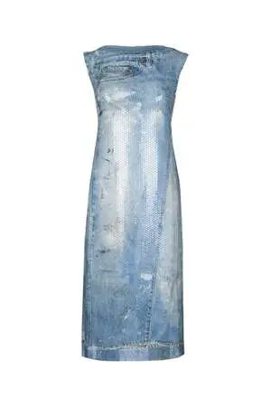 Acne Studios Satin-blend Mini Dress For - Blue