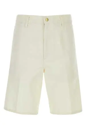Carhartt Work In Progress Cotton Mini Shorts - White