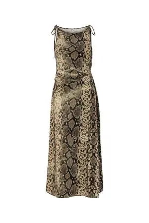 Acne Studios Snake Print Maxi Dress