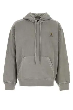 Carhartt Work In Progress Cotton Hooded Nelson Sweatshirt - Grey