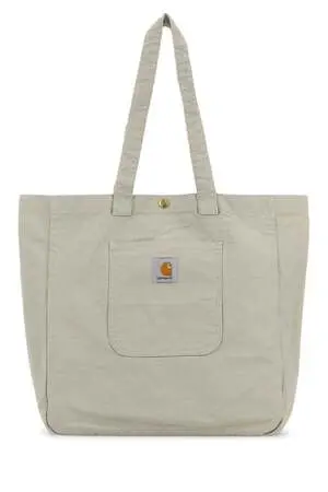 Carhartt Work In Progress Bayfield Denim Tote Handbag, 50cm Width 39cm Height 13cm Depth, 30cm Handle - Grey