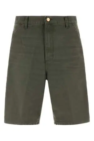 Carhartt Work In Progress Single Knee Cotton Shorts For - Green
