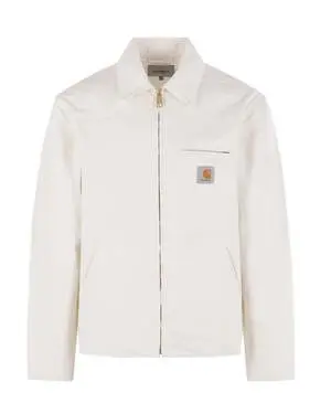 Carhartt Work In Progress Logo Patch Zip Front Jacket - Wax-wax