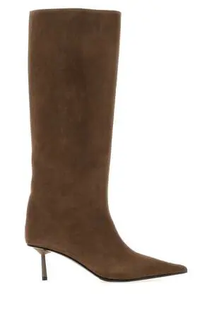 LE SILLA Mud Suede Bella Boots With 6 Cm Heel
