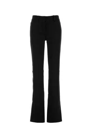 COURREGES Satin Straight-leg Pants For - Black