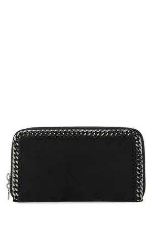 Stella McCartney Shaggy Deer Mini Falabella Wallet, 19 Cm - Black