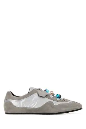 Cecilie Bahnsen Blaise Sneaker In Suede And Fabric
