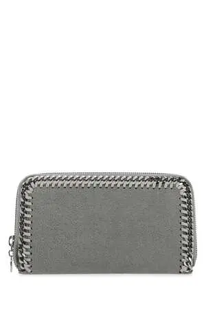 Stella McCartney Shaggy Deer Mini Falabella Wallet - Grey