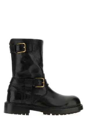 Dolce & Gabbana Bernini Buckled Leather Boots