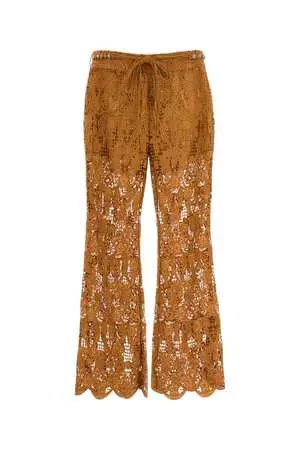 Zimmermann Lace Tailored Trousers - Orange