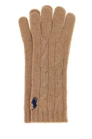 Polo Ralph Lauren Wool-cashmere Blend Gloves For - Camel