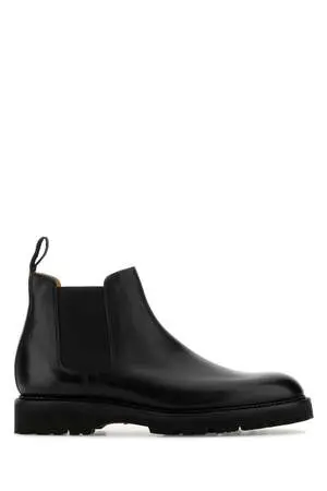 John Lobb Lawry Leather Chelsea Boots - Black