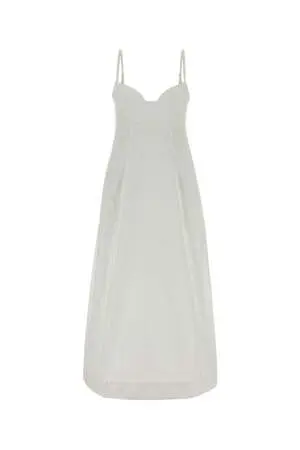 Co Cotton Poplin Dress - White
