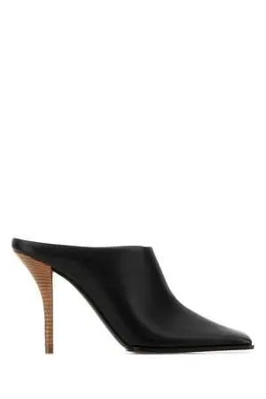 Alaïa 9 Cm Leather Flat Pumps - Black
