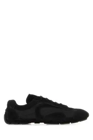 Prada Suede And Re-nylon Montecarlo Sneakers